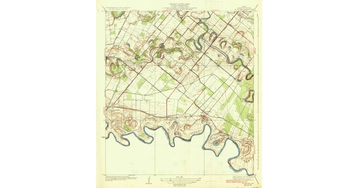 1930s Maps of Ismael Montalvo Colonia Number 1, TX | Pastmaps
