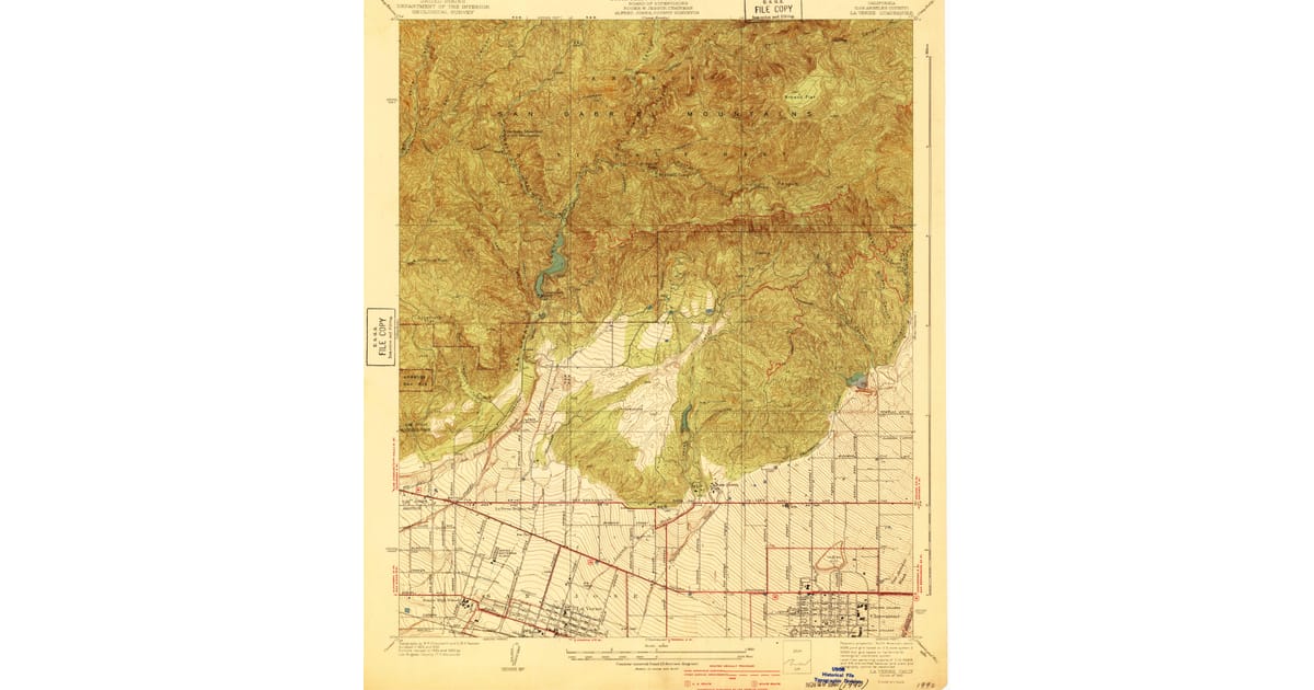 1940s Maps of La Verne, CA | Pastmaps