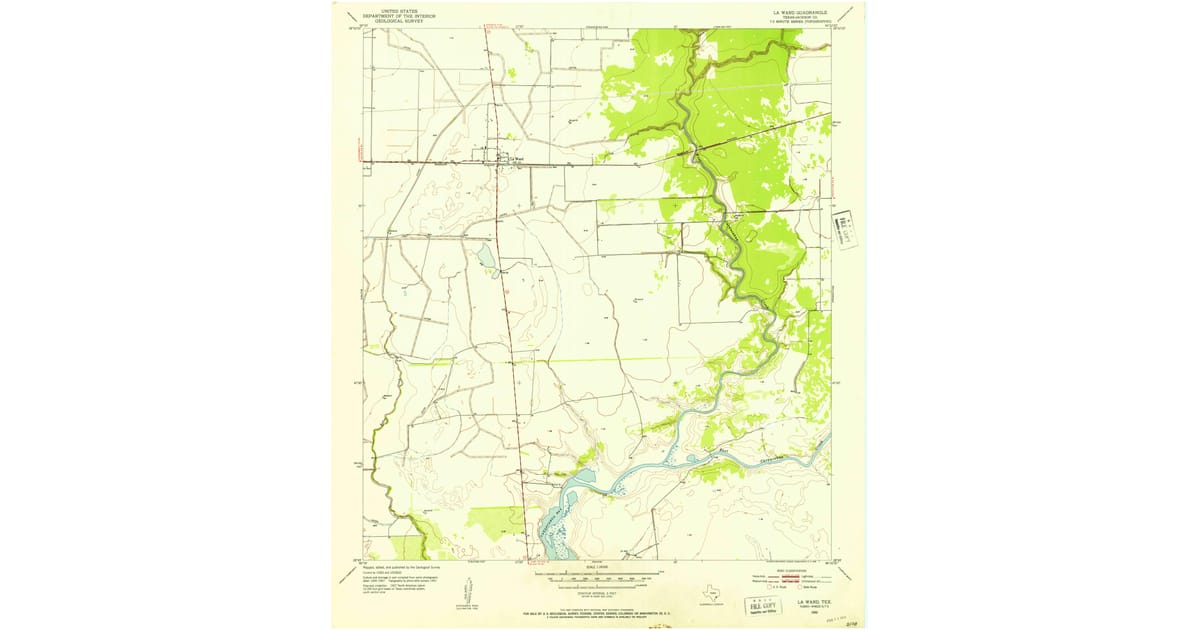 Old Maps of La Ward, TX | Pastmaps