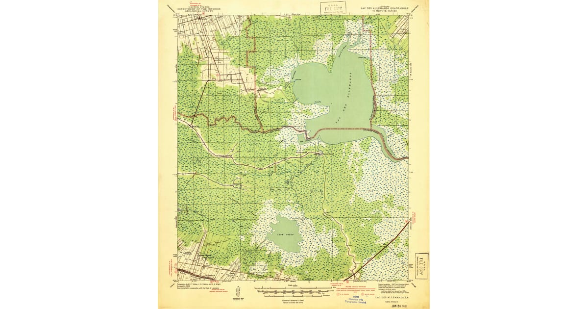 1940s Maps of Ewing, LA | Pastmaps
