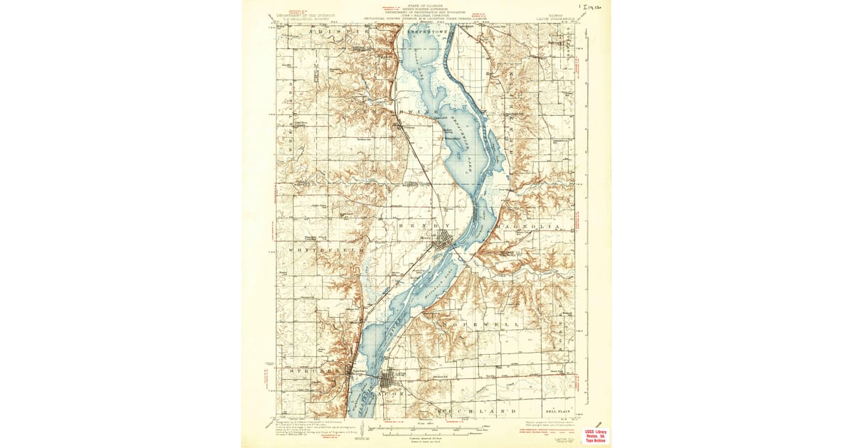 1937 Map of Lacon, IL — High-Res | Pastmaps