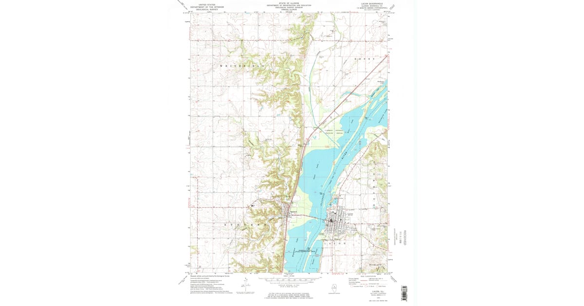1972 Map of Lacon, IL — High-Res | Pastmaps