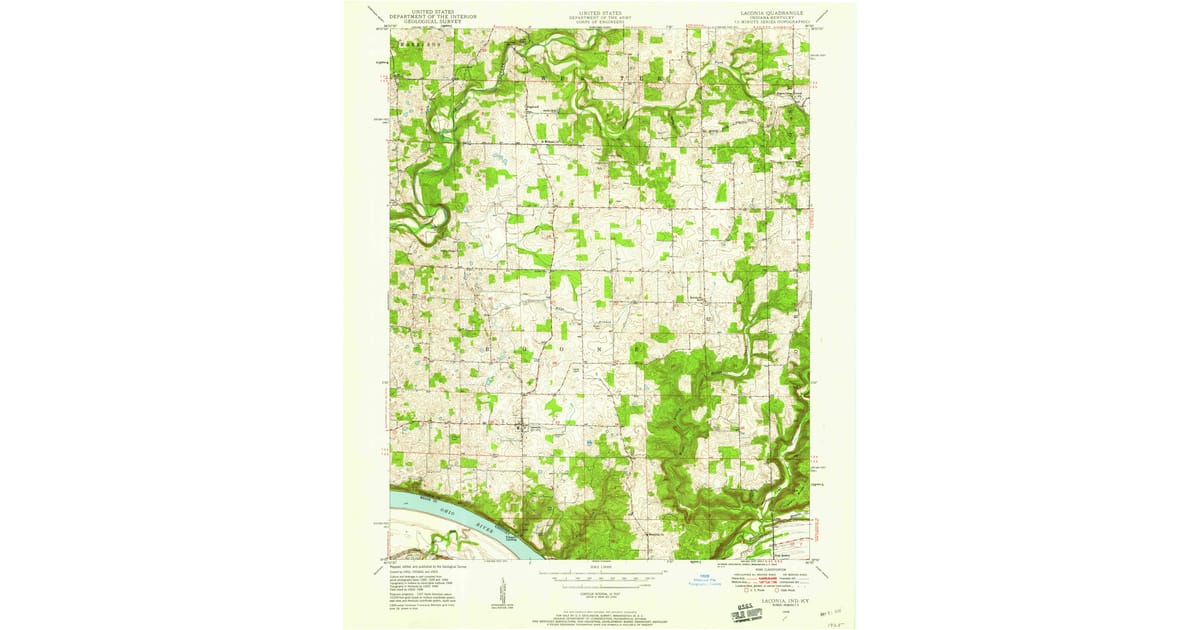 1940s Maps of Laconia, IN | Pastmaps