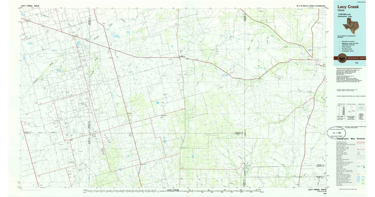 1980s Maps of Sterling City, TX | Pastmaps