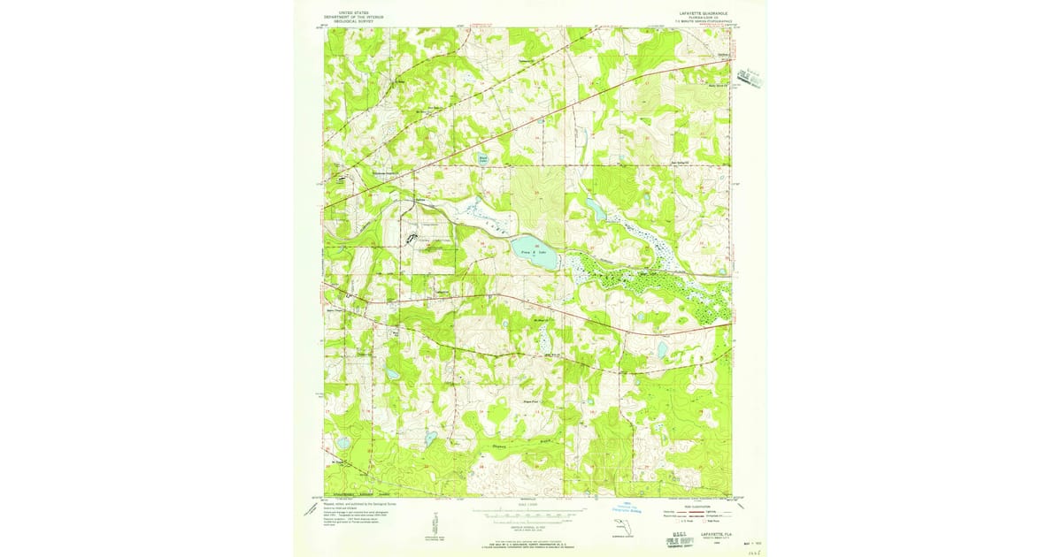 1950s Maps of Miccosukee Pines, Leon County | Pastmaps
