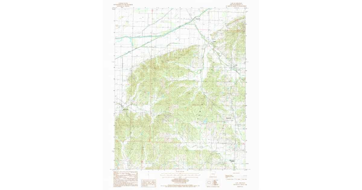 1984 Map of Lafe, AR — High-Res | Pastmaps
