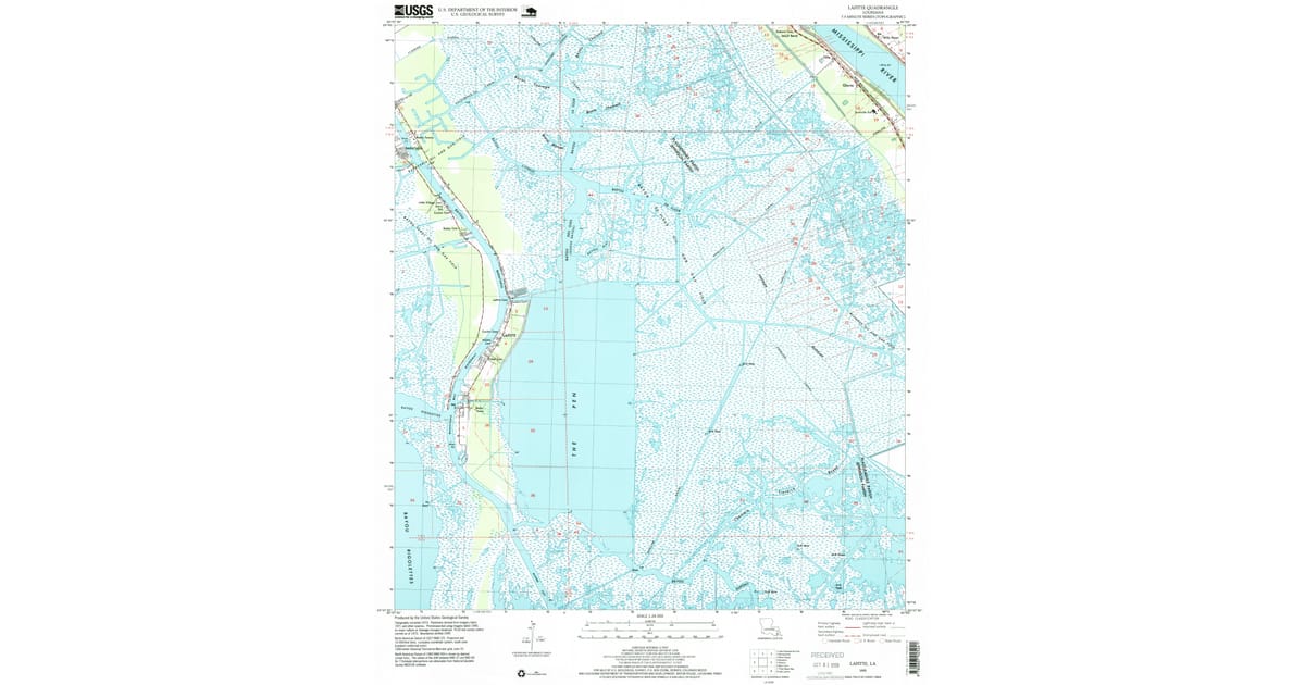 1990s Maps of Lafitte, LA | Pastmaps