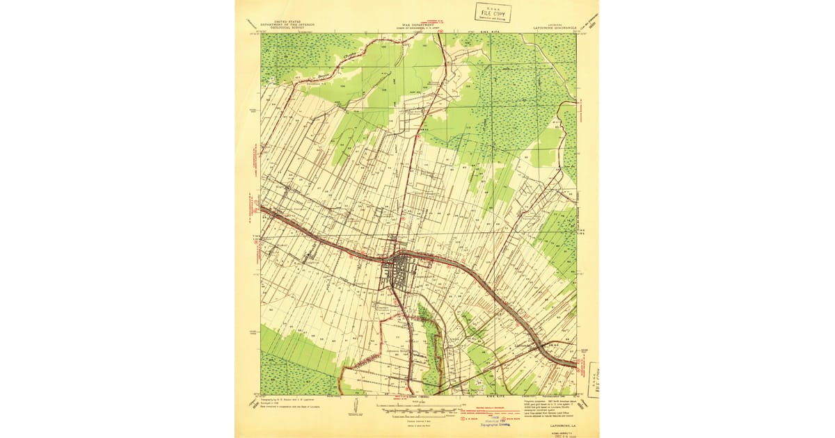 1940s Maps of Laurel Valley Plantation, LA | Pastmaps