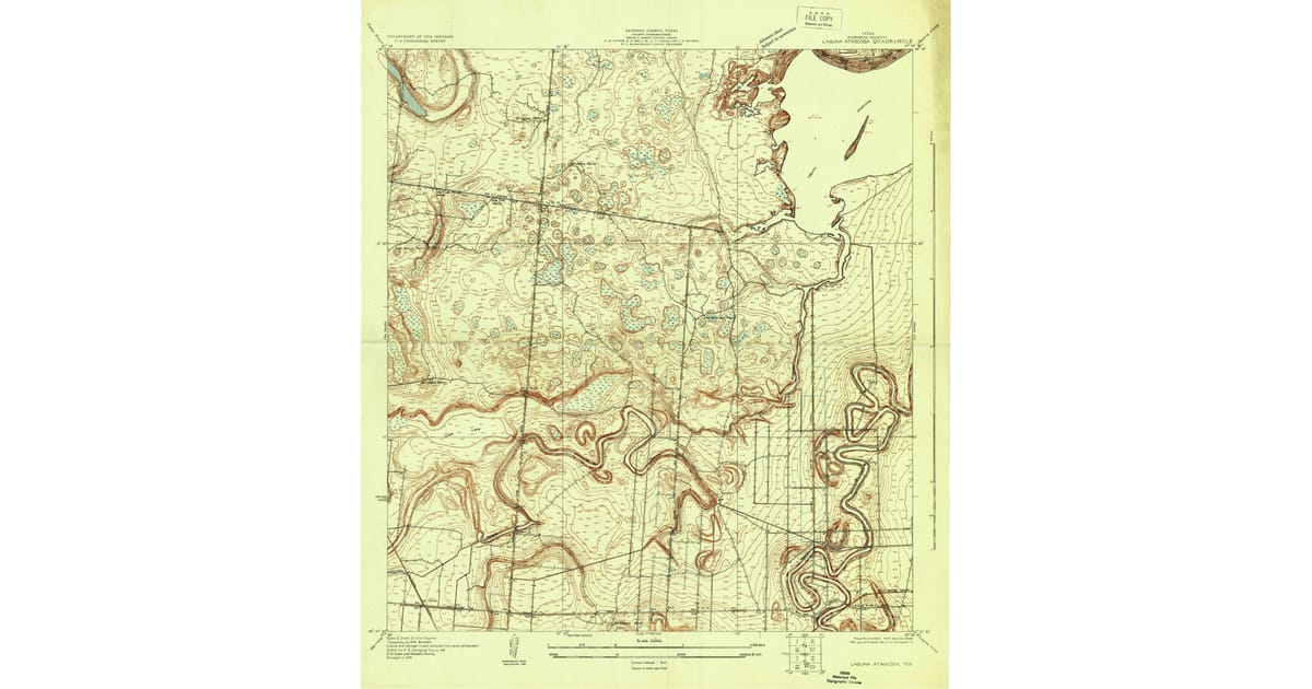 1930 Map of Laguna Atascosa, Cameron County, TX — High-Res | Pastmaps