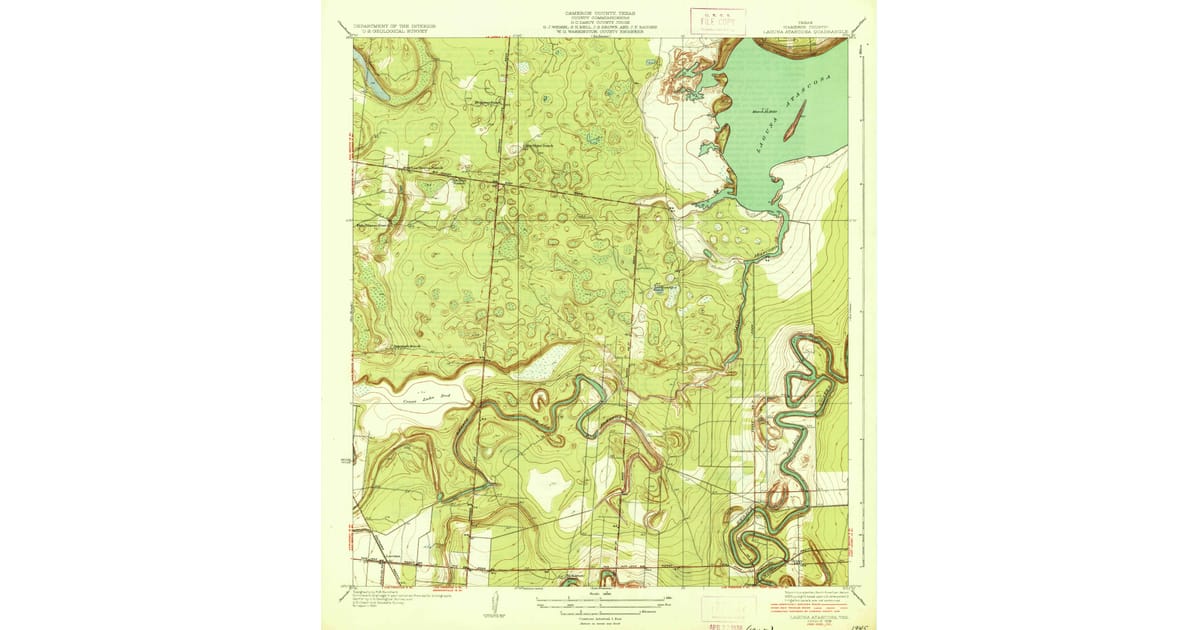 1936 Map of Laguna Atascosa, Cameron County, TX — High-Res | Pastmaps