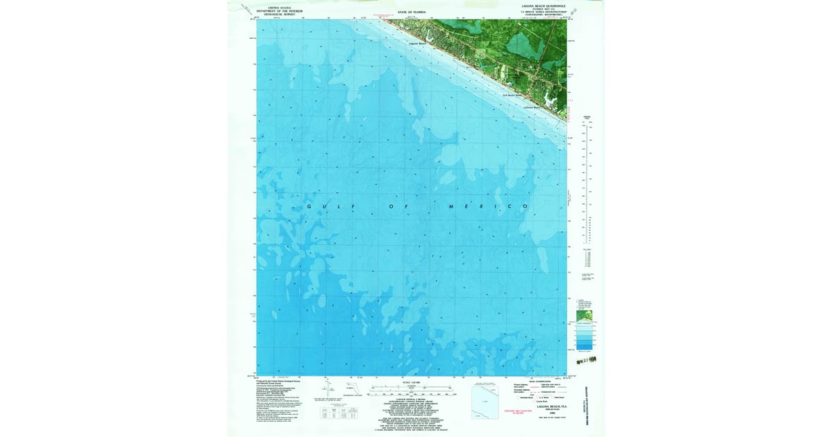 1982 Map of Laguna Beach, FL — High-Res | Pastmaps