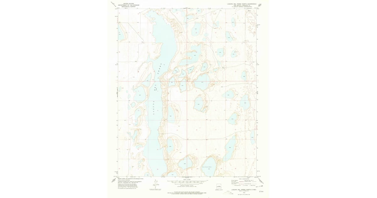 1978 Map of Laguna Del Perro North, Torrance County, NM — High-Res ...