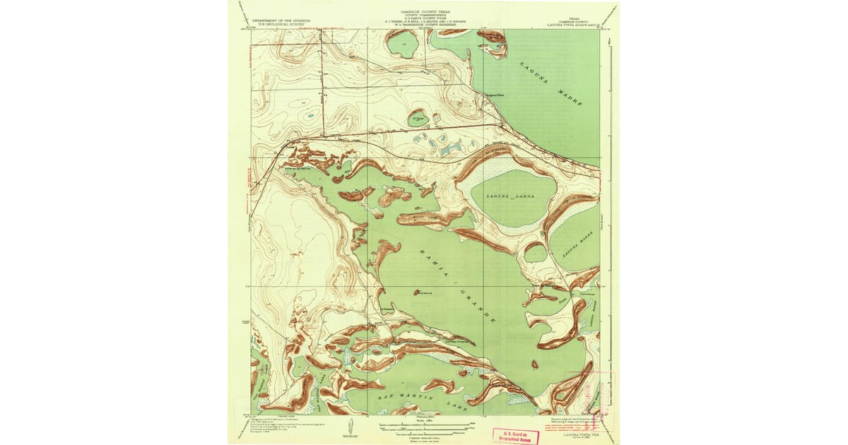 1936 Map of Laguna Vista, TX — High-Res | Pastmaps
