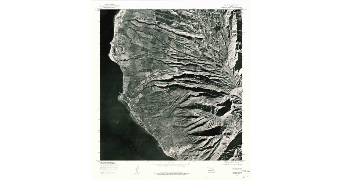 1978 Map of Lahaina, HI — High-Res | Pastmaps