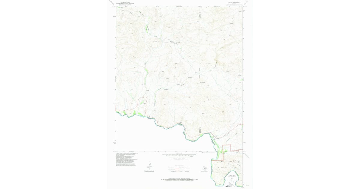 1971 Map of Lajitas, Presidio County, TX — High-Res | Pastmaps