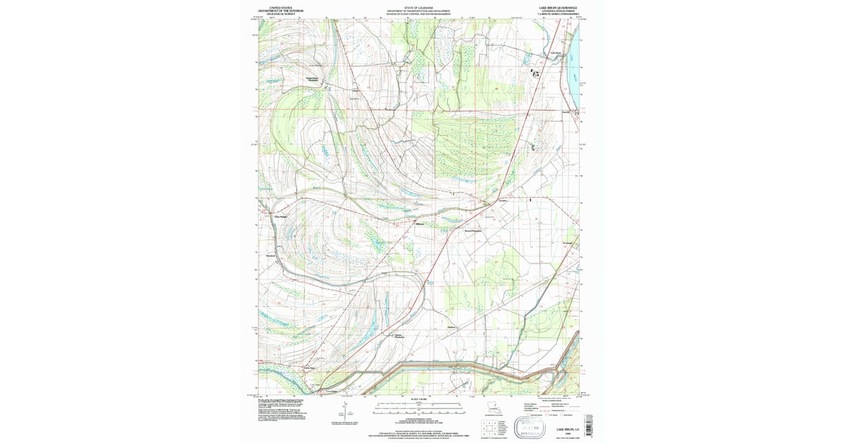 1994 Map of Lake Bruin, Tensas Parish, LA — High-Res | Pastmaps