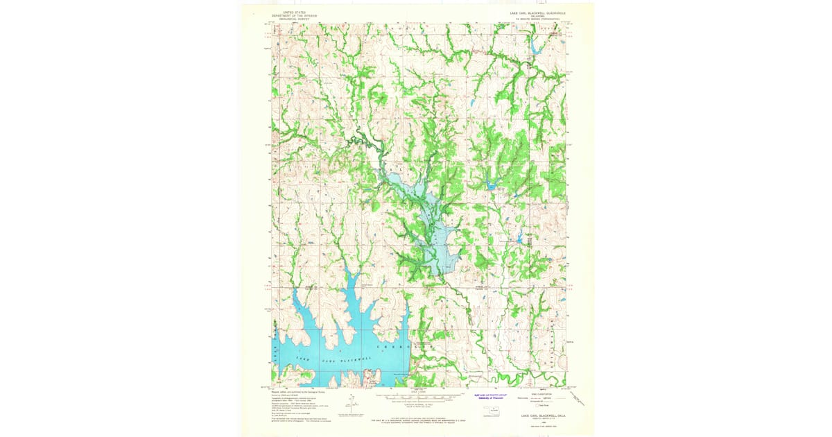 1960s Maps of Noble County, OK | Pastmaps