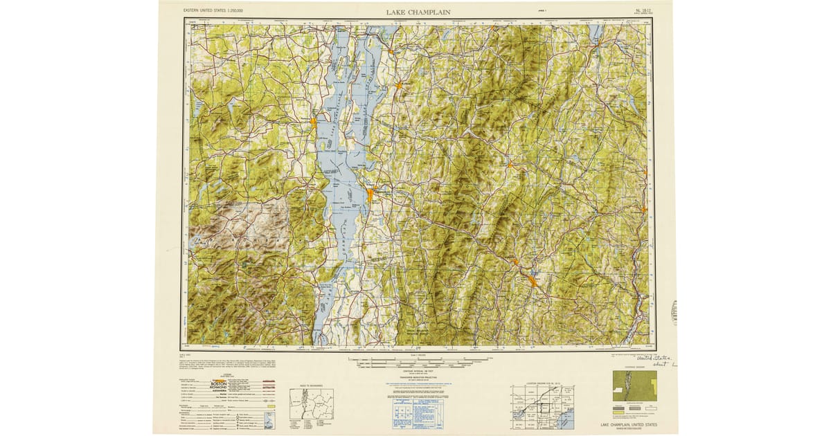 1950s Maps of Highgate, VT | Pastmaps