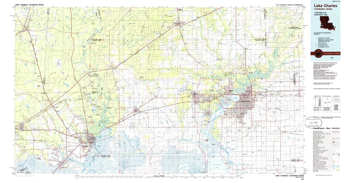 1980s Maps of Belfield, LA | Pastmaps