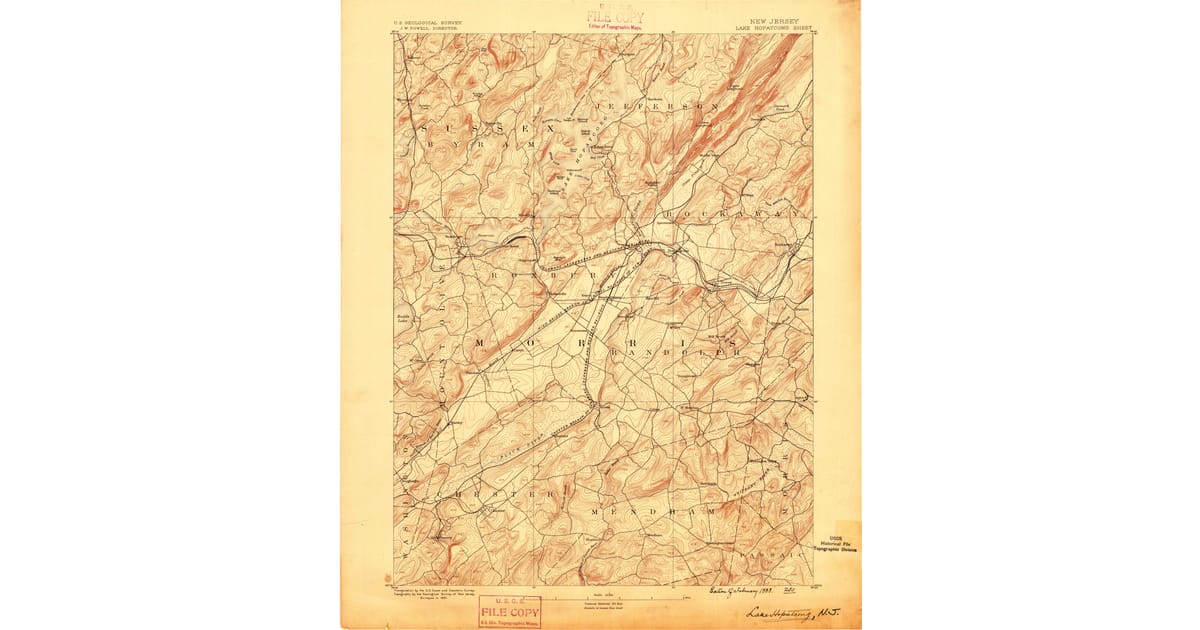 Old Maps of Whitehall, Byram Township | Pastmaps