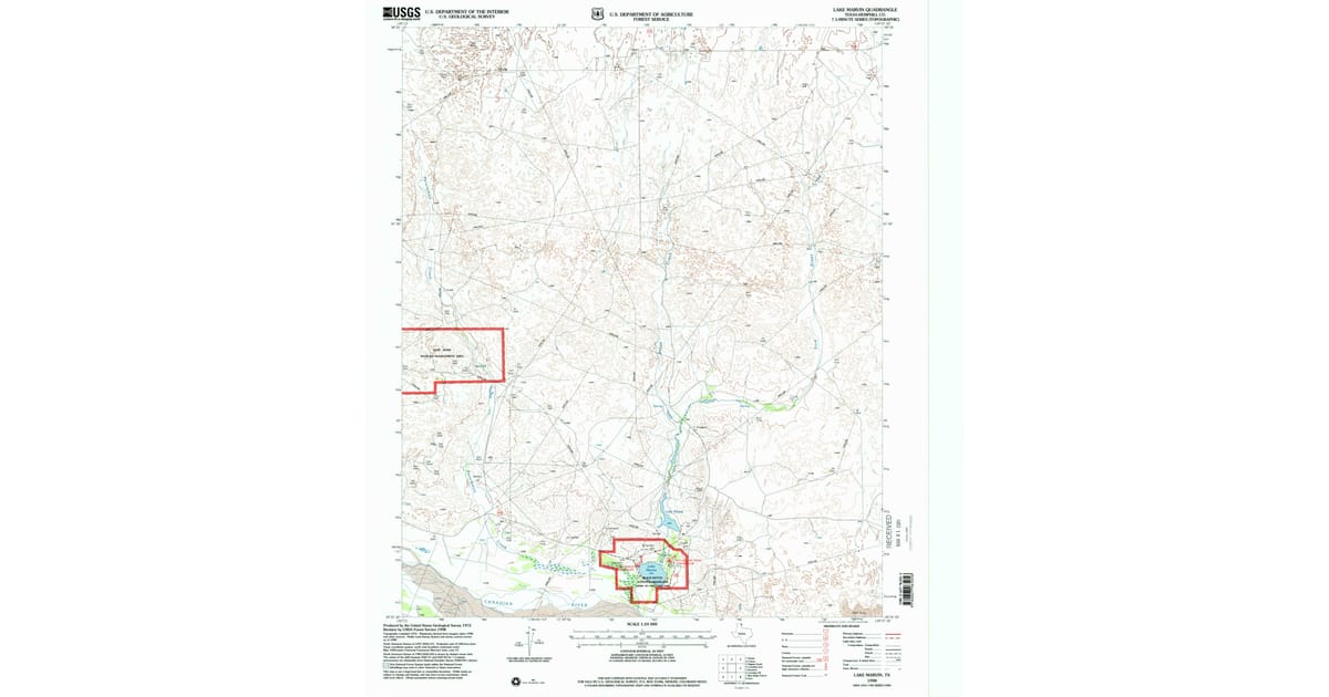 1990s Maps of Hemphill County, TX | Pastmaps