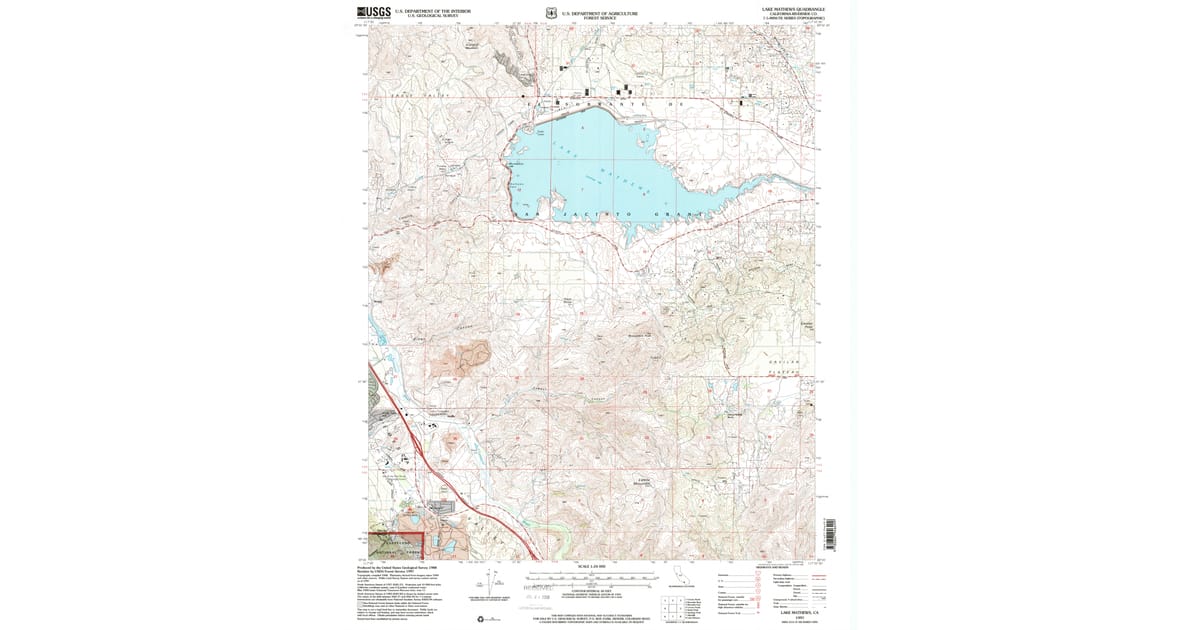 1997 Map of Lake Mathews, CA — High-Res | Pastmaps