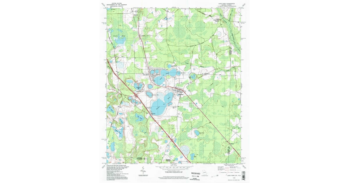1990s Maps of Lowndes County, GA | Pastmaps