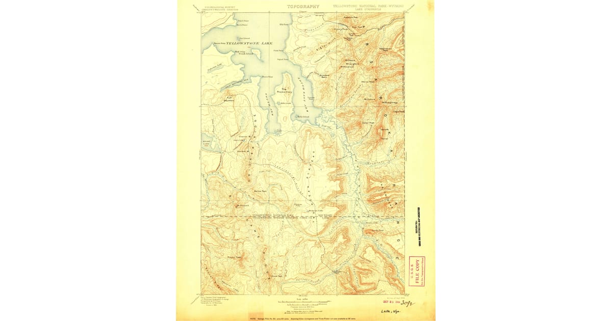 1906 Map of Lake, Teton County, WY — High-Res | Pastmaps