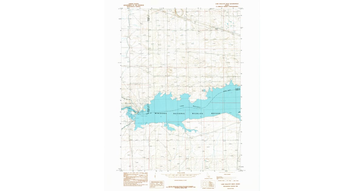 1980s Maps of Minidoka County, ID | Pastmaps