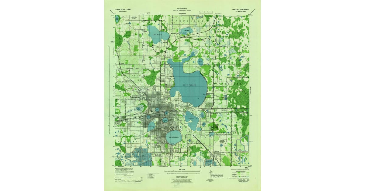 Old Maps of Combee Settlement, FL for Hiking & Exploration | Pastmaps