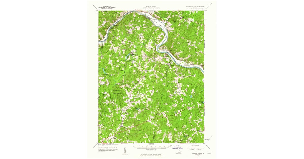 1960s Maps of Buckingham County, VA | Pastmaps