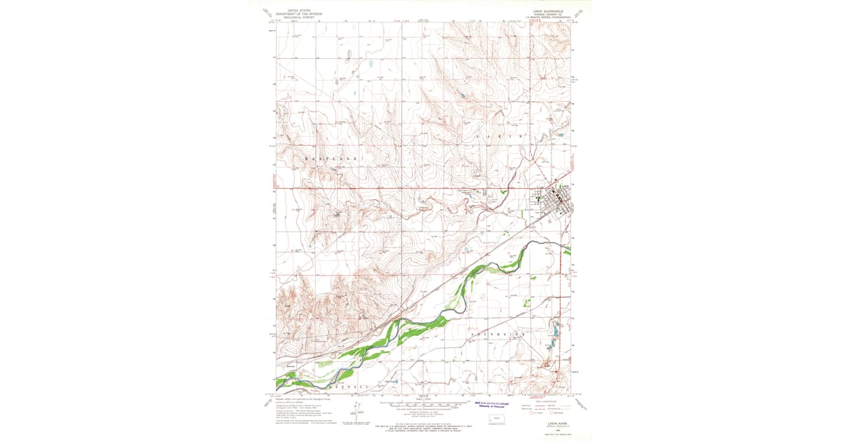 1966 Map of Lakin, KS — High-Res | Pastmaps