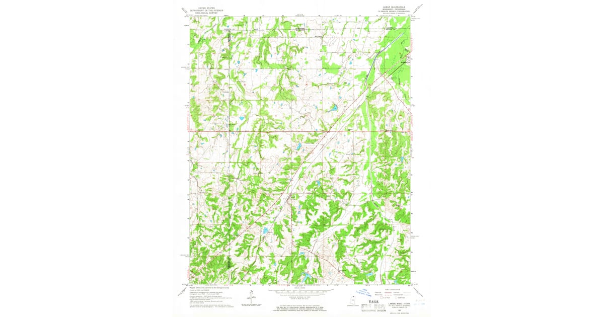 1960s Maps of Michigan City, MS | Pastmaps