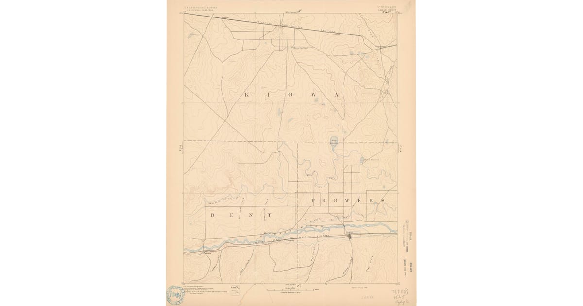 1892 Map of Lamar, CO — High-Res | Pastmaps