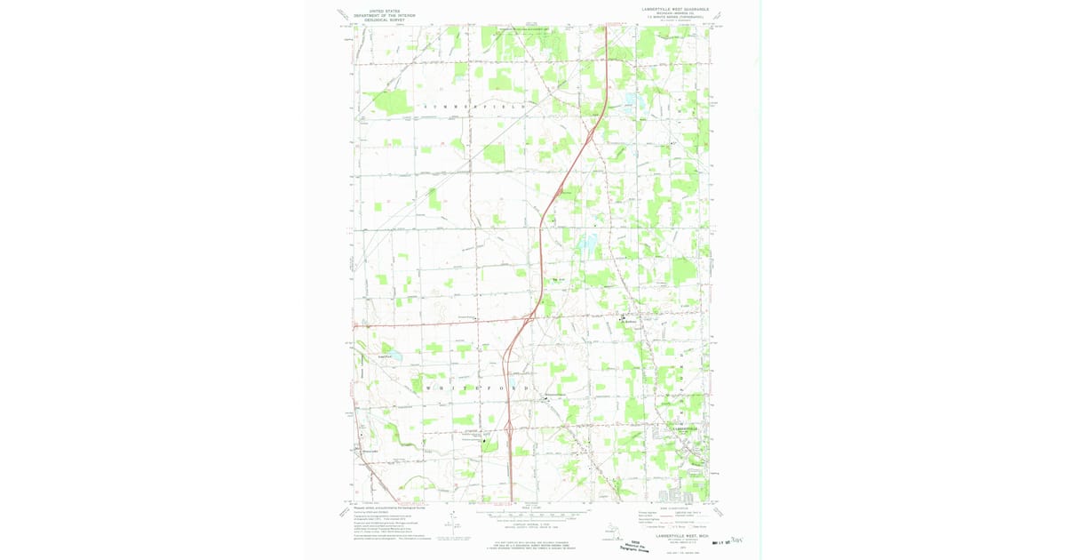 1970s Maps of Whiteford Township, MI | Pastmaps