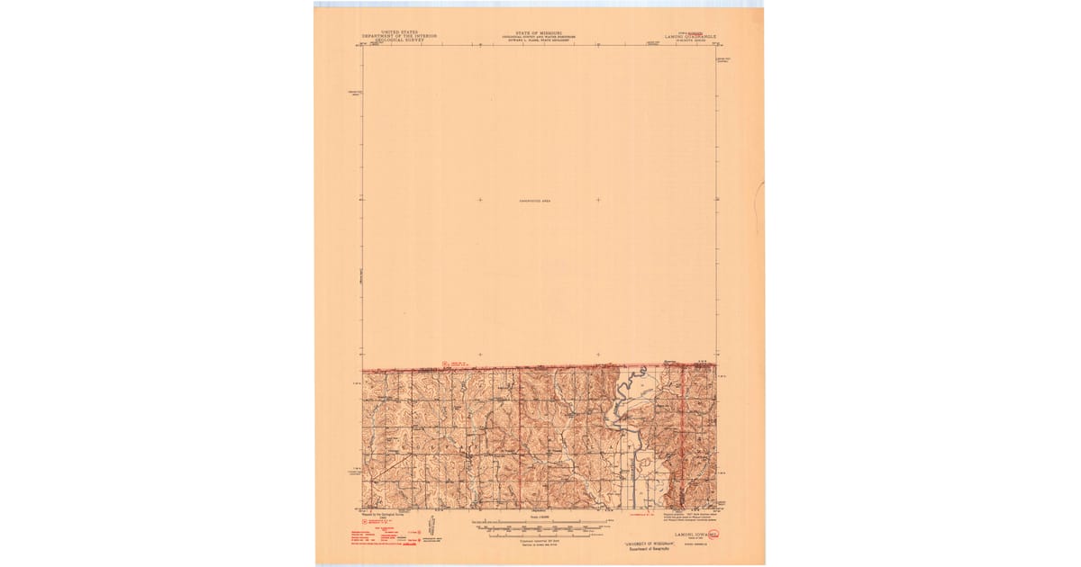 1947 Map of Lamoni, IA — High-Res | Pastmaps