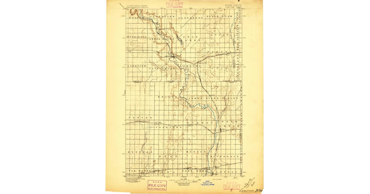 Old Maps of Ransom County, ND | Pastmaps