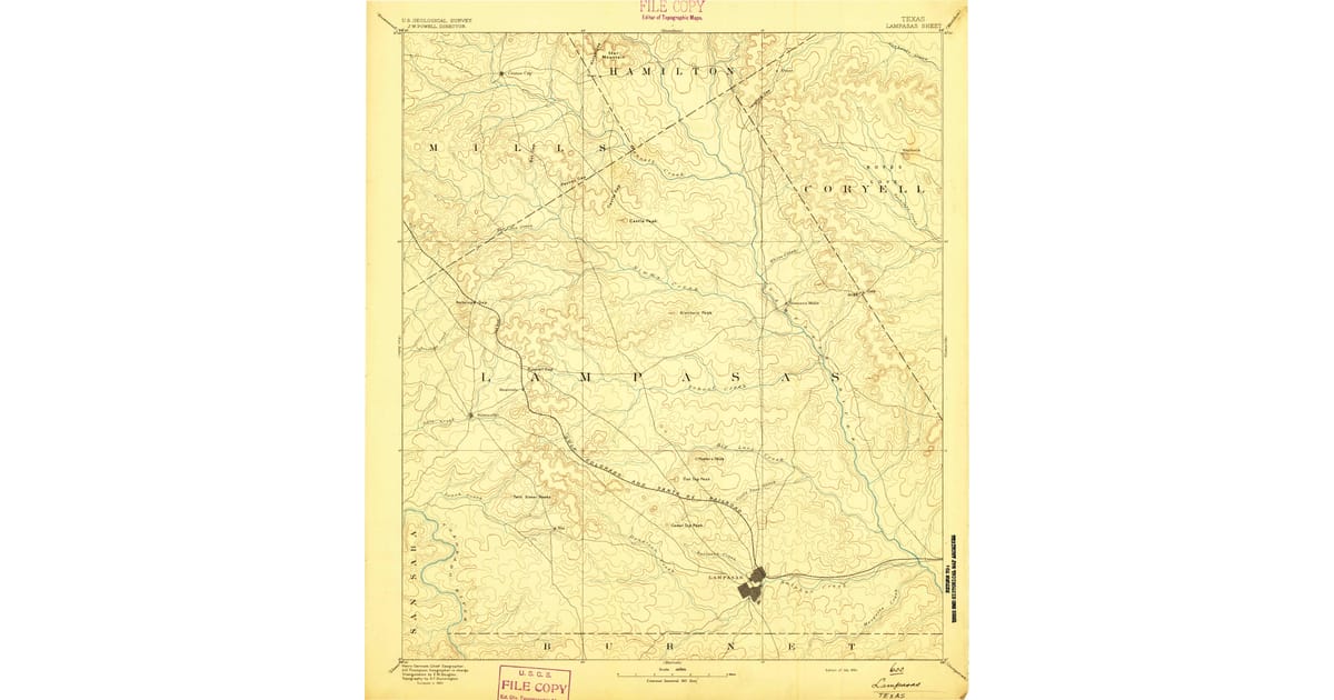 1890s Maps of Evant, TX | Pastmaps