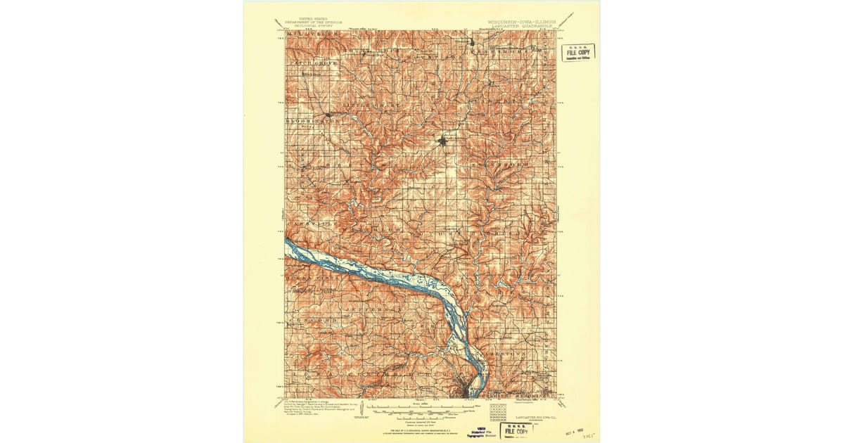 1904 Map of Lancaster, WI — High-Res | Pastmaps