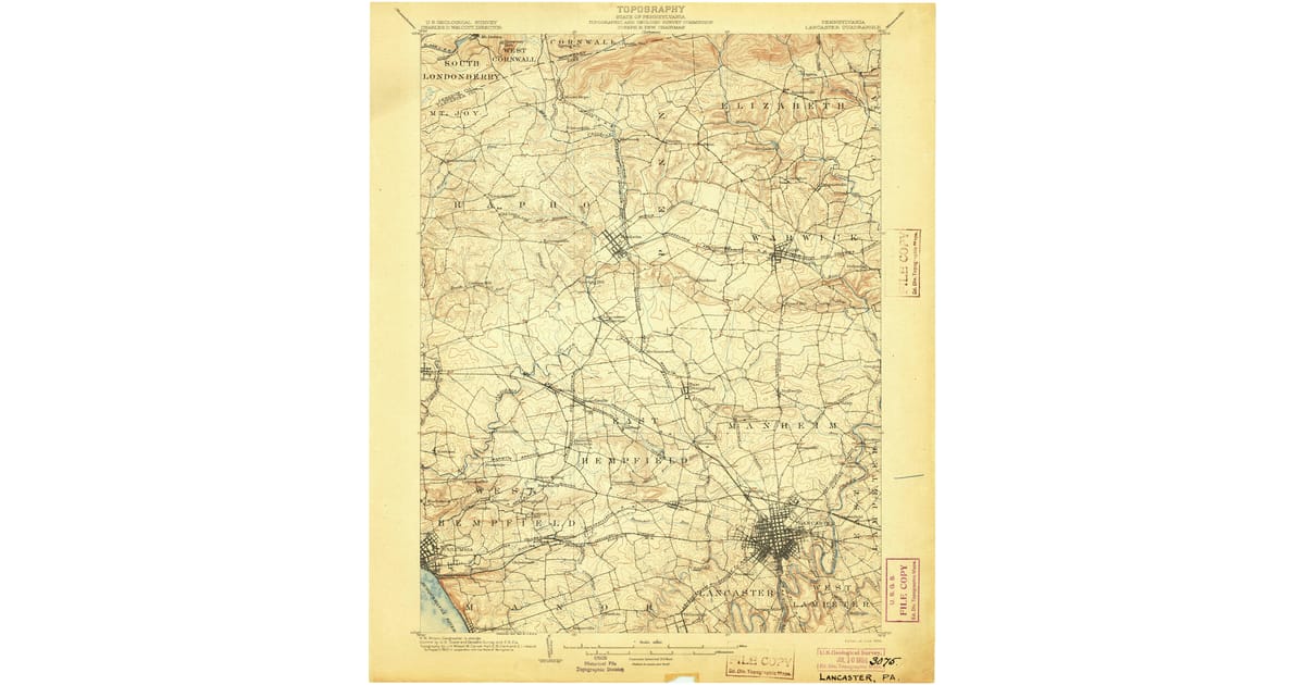 1904 Map of Lancaster, PA — High-Res | Pastmaps