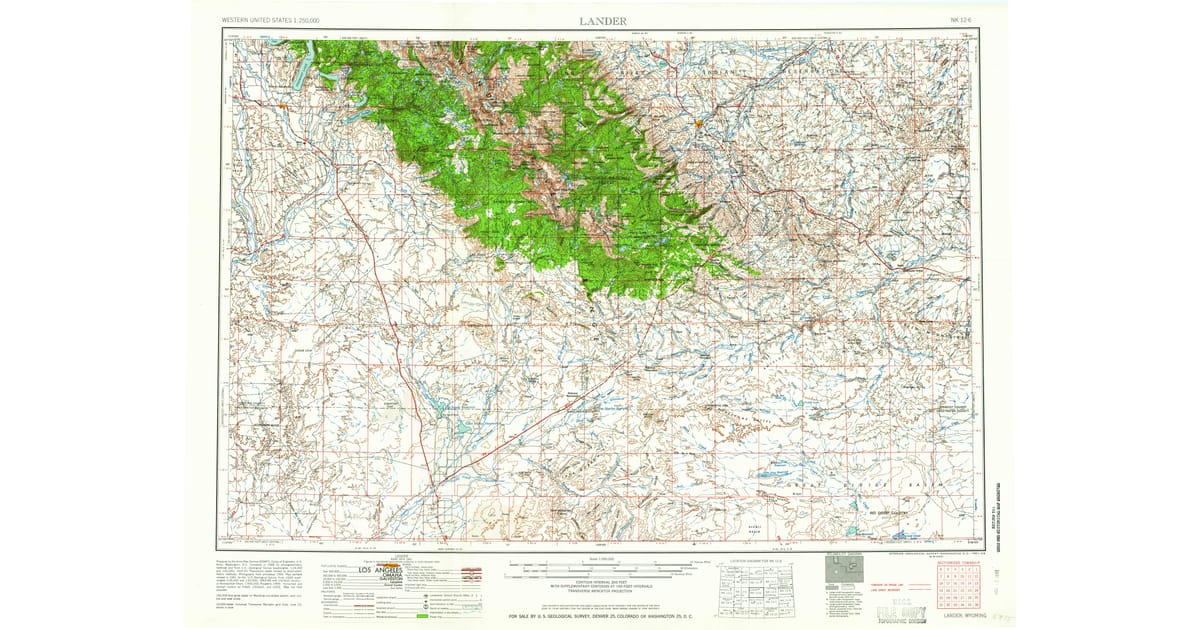 1960s Maps of Sublette County, WY | Pastmaps