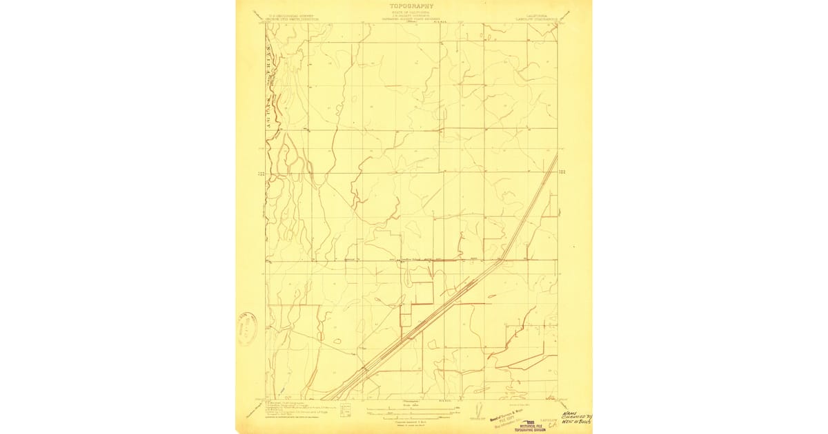 1911 Map of Landlow, Butte County, CA — High-Res | Pastmaps