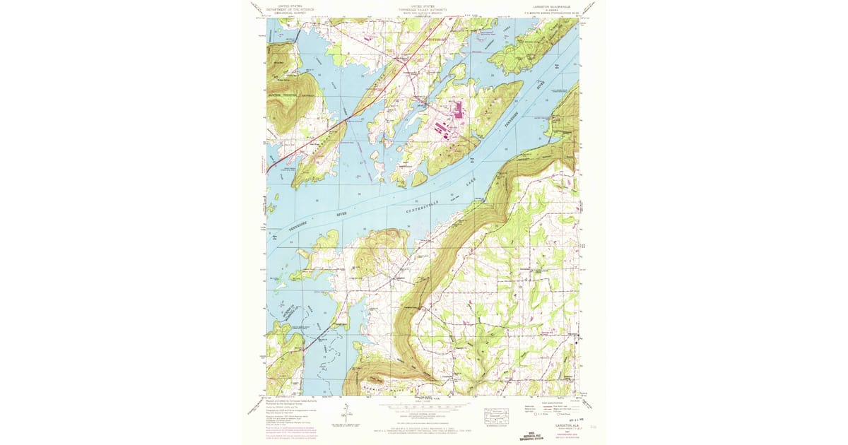 1947 Map of Langston, AL — High-Res | Pastmaps