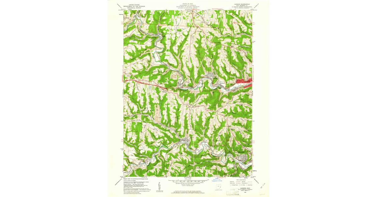 1960 Map of Lansing, OH — High-Res | Pastmaps