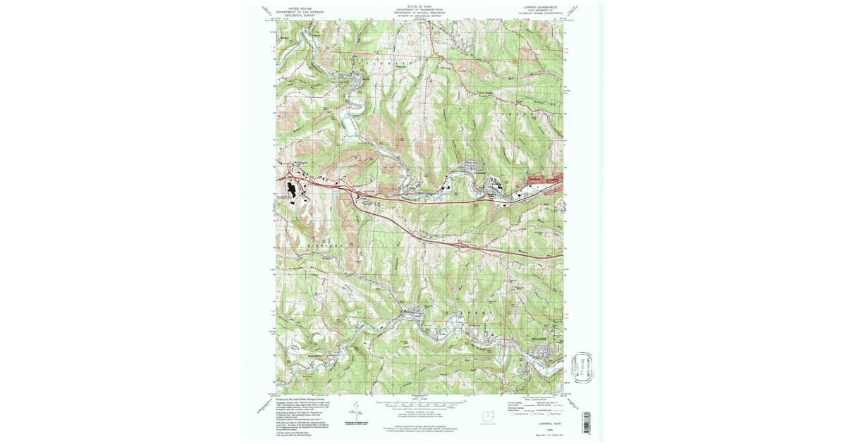 1994 Map of Lansing, OH — High-Res | Pastmaps