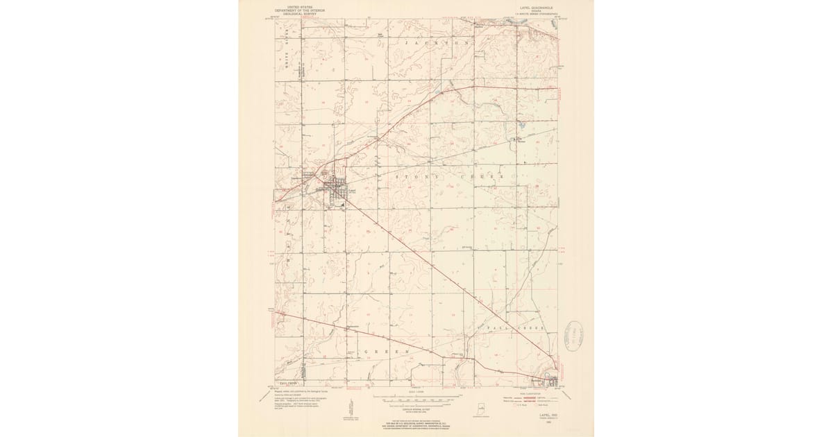 1950s Maps of Lapel, IN | Pastmaps