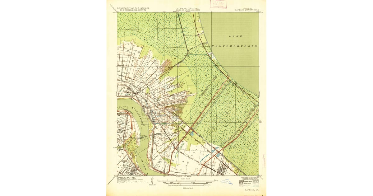 1900s (20th Century) Maps of Gypsy, LA | Pastmaps