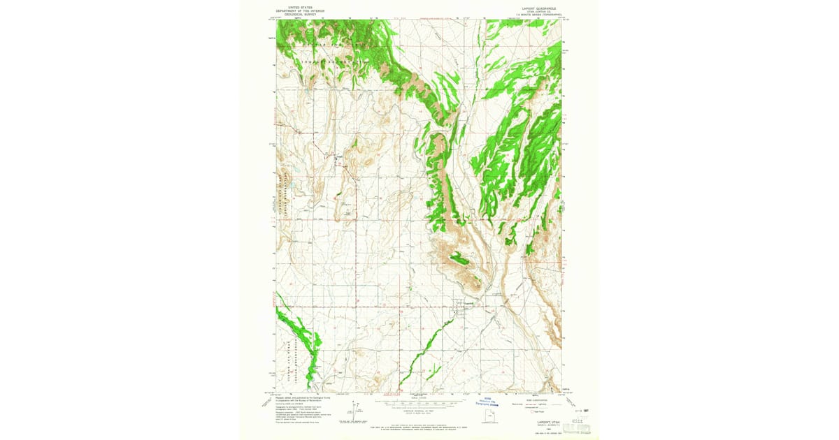 1964 Map of Lapoint, UT — High-Res | Pastmaps