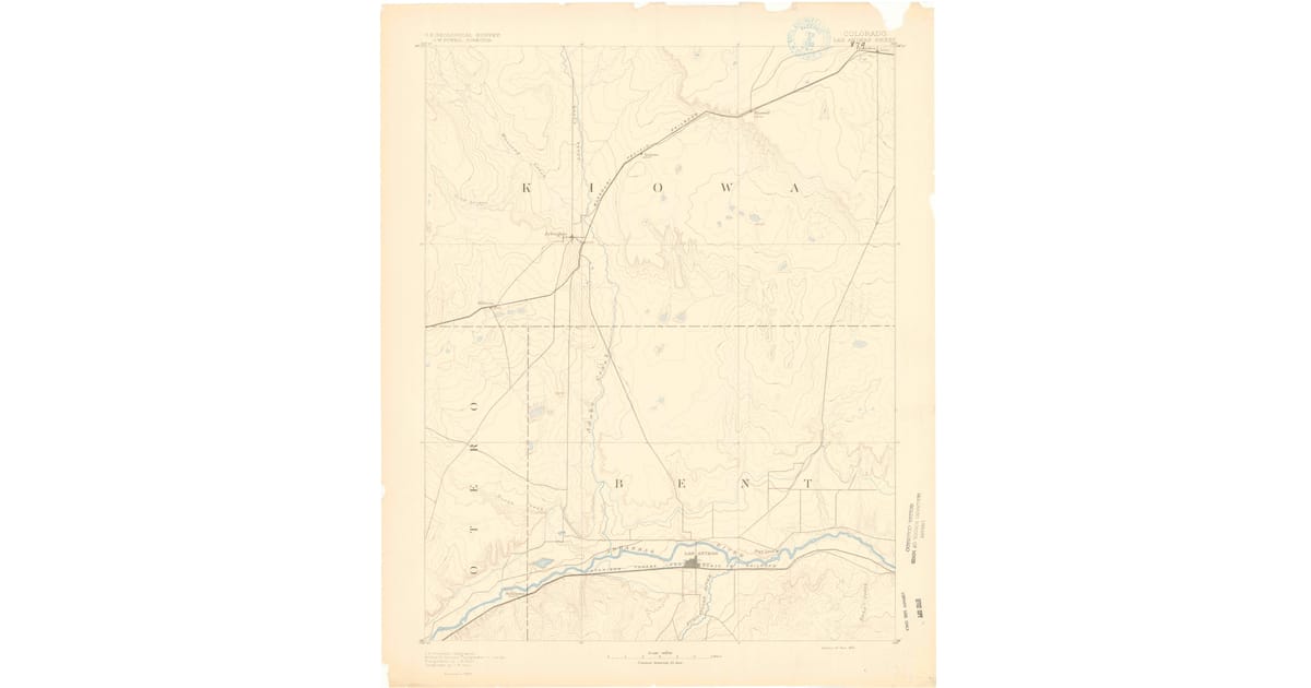 Old Historical Maps of Fort Lyon, CO | Pastmaps
