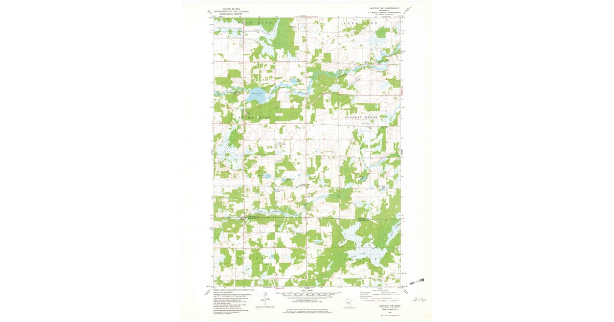 1980s Maps of Crow Wing County, MN | Pastmaps